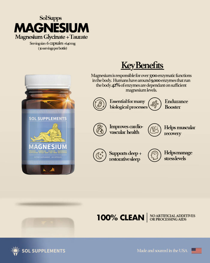 Magnesium | Sol Supplements | Stress and Function Support